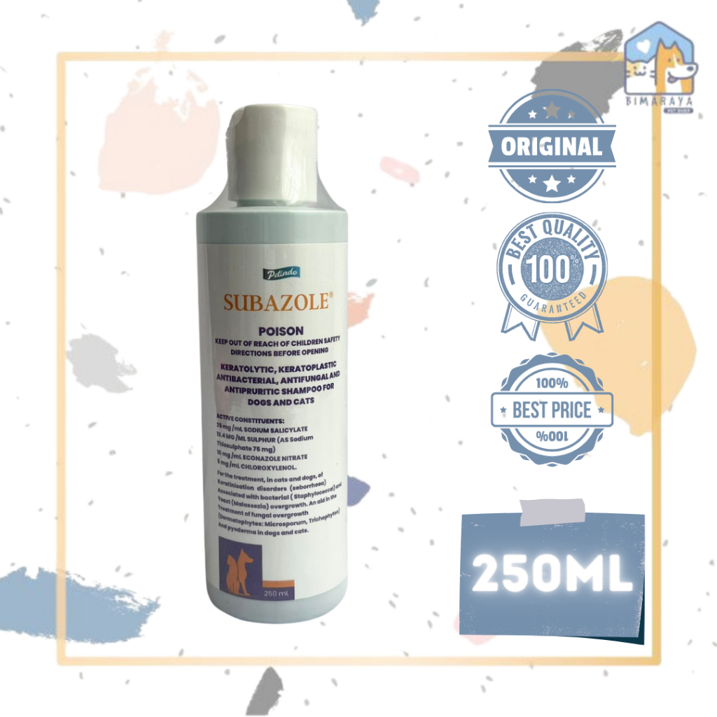 Jual SUBAZOLE / PALASEB SHAMPOO FOR CAT DOG 250ML // SHAMPOO JAMUR NO ...