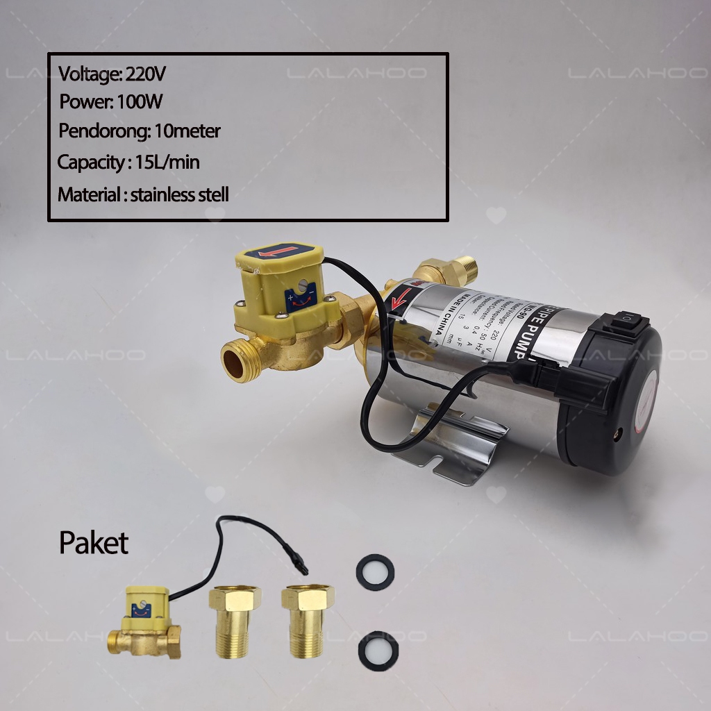 Jual Pompa Booster Pendorong Air Booster Pump Otomatis 150Watt 36L/min ...