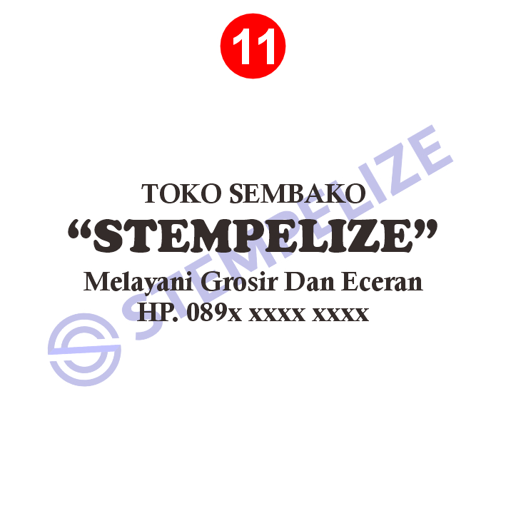 Jual Stempel Toko Serba Ada / Sembako / Kios / Toserba | Shopee Indonesia