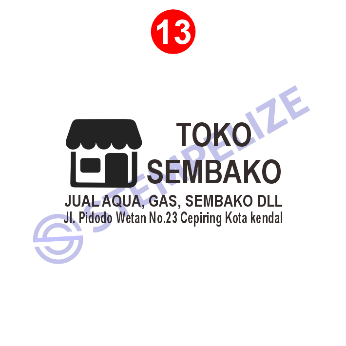 Jual Stempel Toko Serba Ada / Sembako / Kios / Toserba | Shopee Indonesia