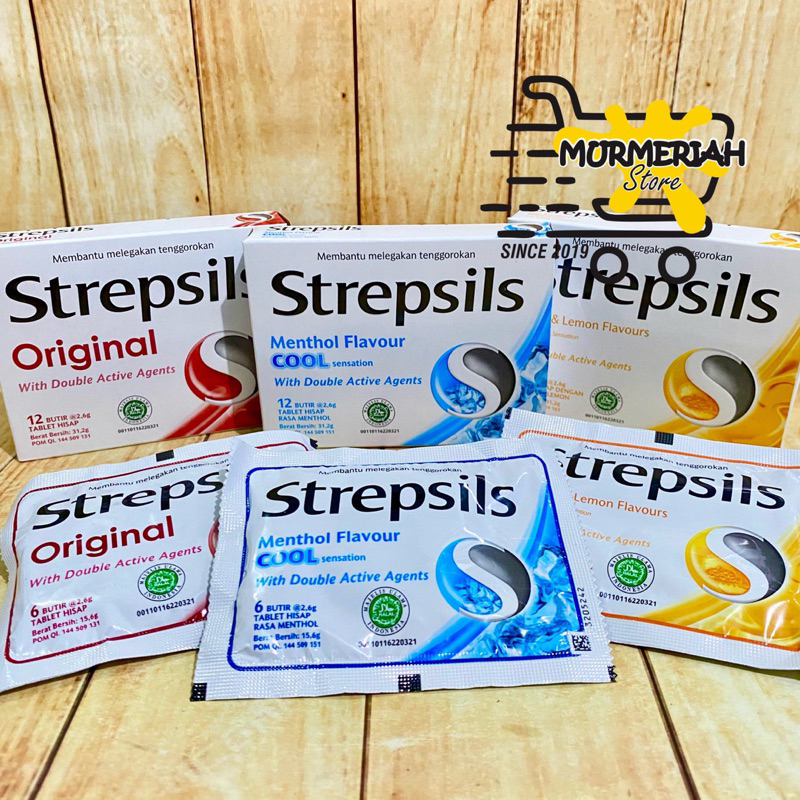 Jual STREPSILS Permen Sachet isi 6 butir-Permen Pelega Tenggorokan ...