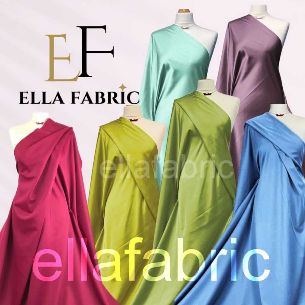 Jual 1(SATU) Meter Kain Satin Velvet Sutra Premium warna Pastel dan ...