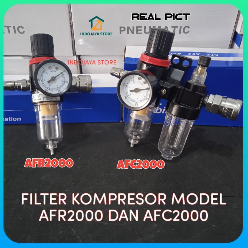 Jual AR2000 AFR2000 AFC2000 Set Pack Air Filter Regulator Penahan tekanan Kompresor Angin Dengan ...