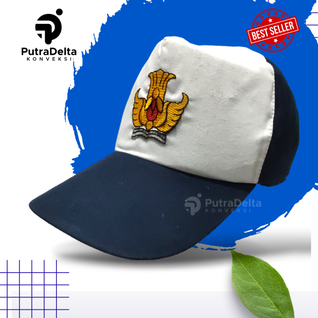 Jual TOPI SEKOLAH SMP, TOPI SMP BIRU PUTIH KRETEK, PEREKAT, TOPI ANAK ...