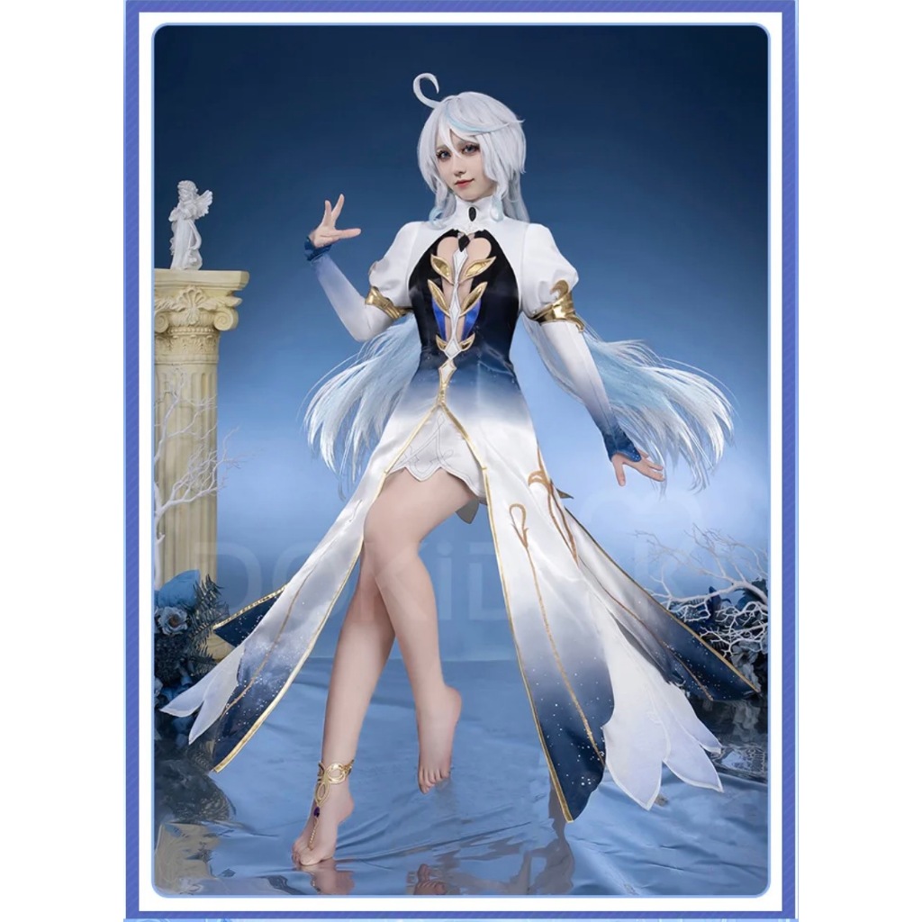 Jual Focalors Cosplay Costume Game Genshin Impact Fontaine Hydro God ...