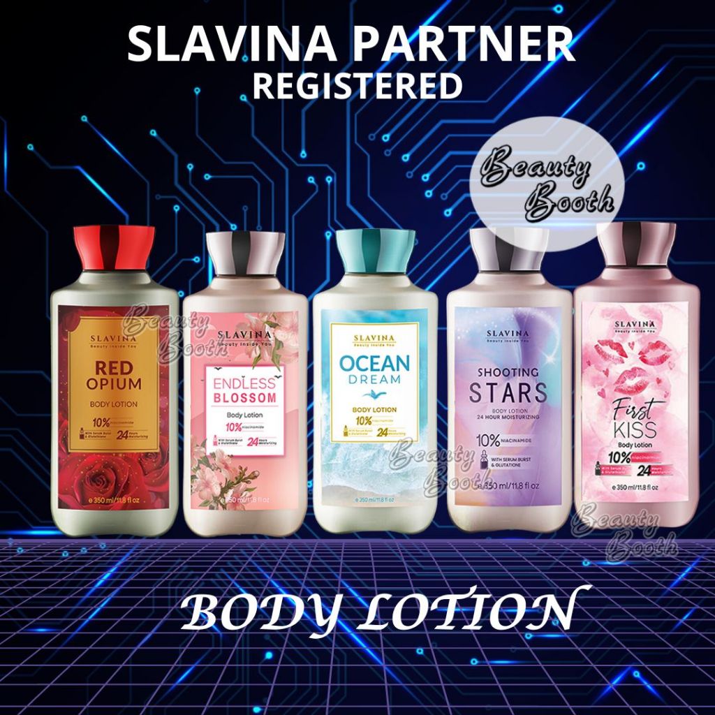 Jual SLAVINA Body Lotion Spill The Night Shooting Star Red Opium Ocean ...