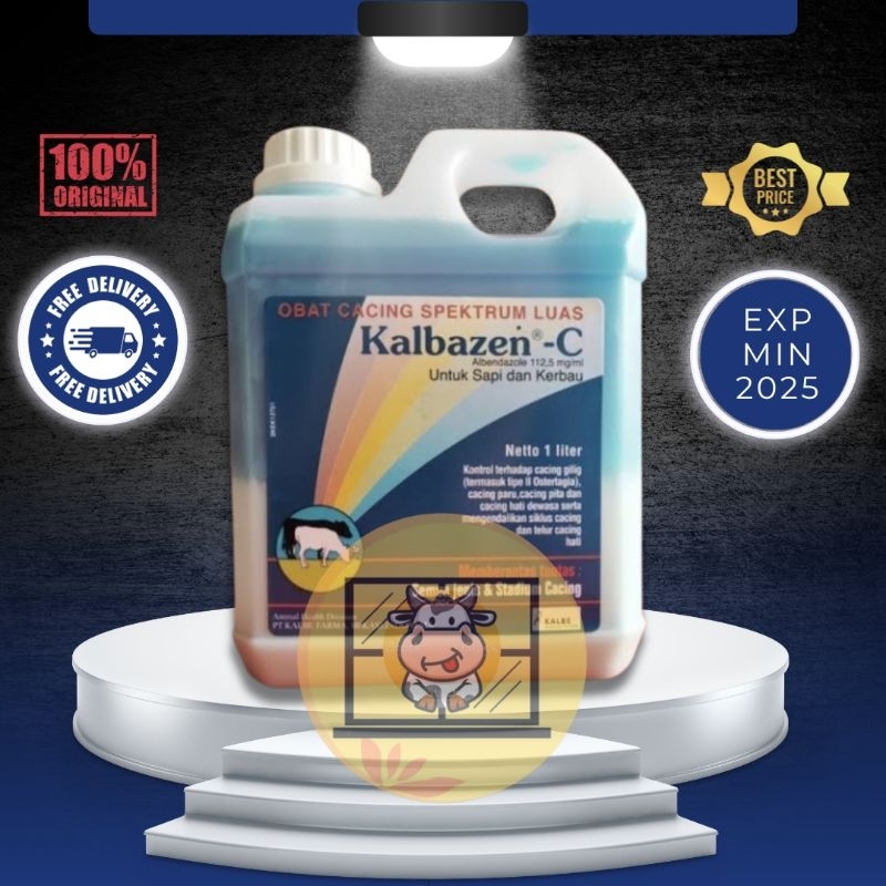 Jual KALBAZEN C 1 L - Obat Cacing Oral Ampuh Basmi Semua Jenis Cacing ...
