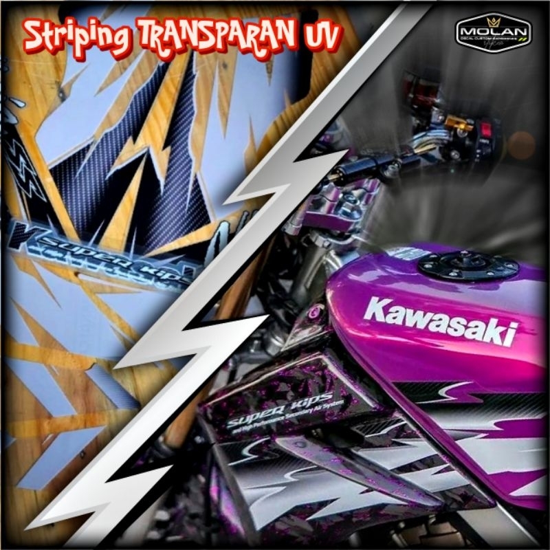 Jual Decal Sticker Striping Variasi Transparan Uv Ninja Ss & Ninja R ...