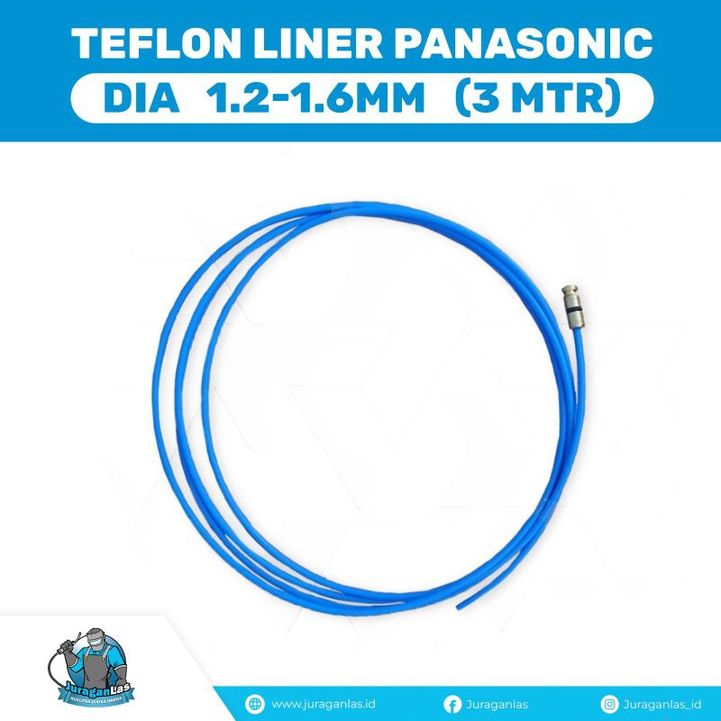 Jual Teflon Liner Stang Las Mig model Pana diameter 1.2-1.6mm panjang 3 ...