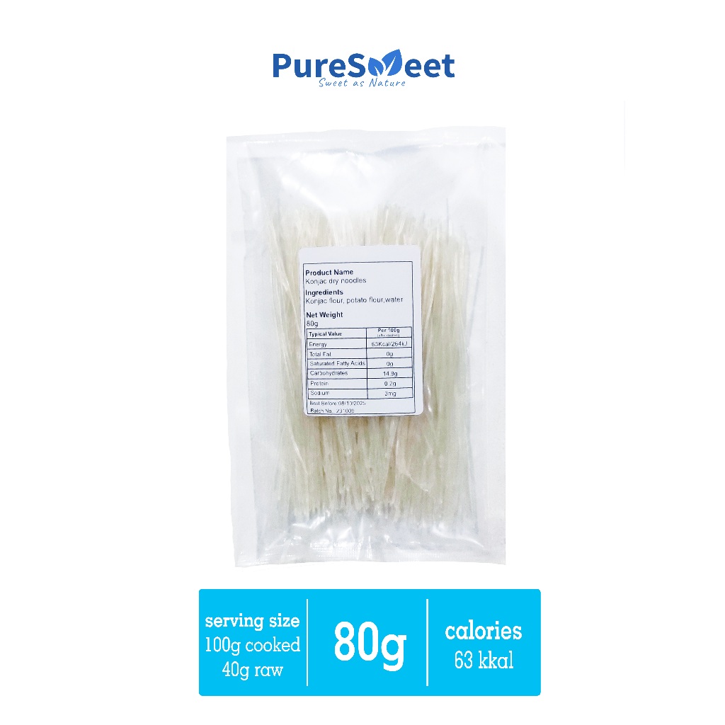 Jual Mie Porang 80 Gram | Shirataki Noodles | Mie Shirataki PureSweet ...