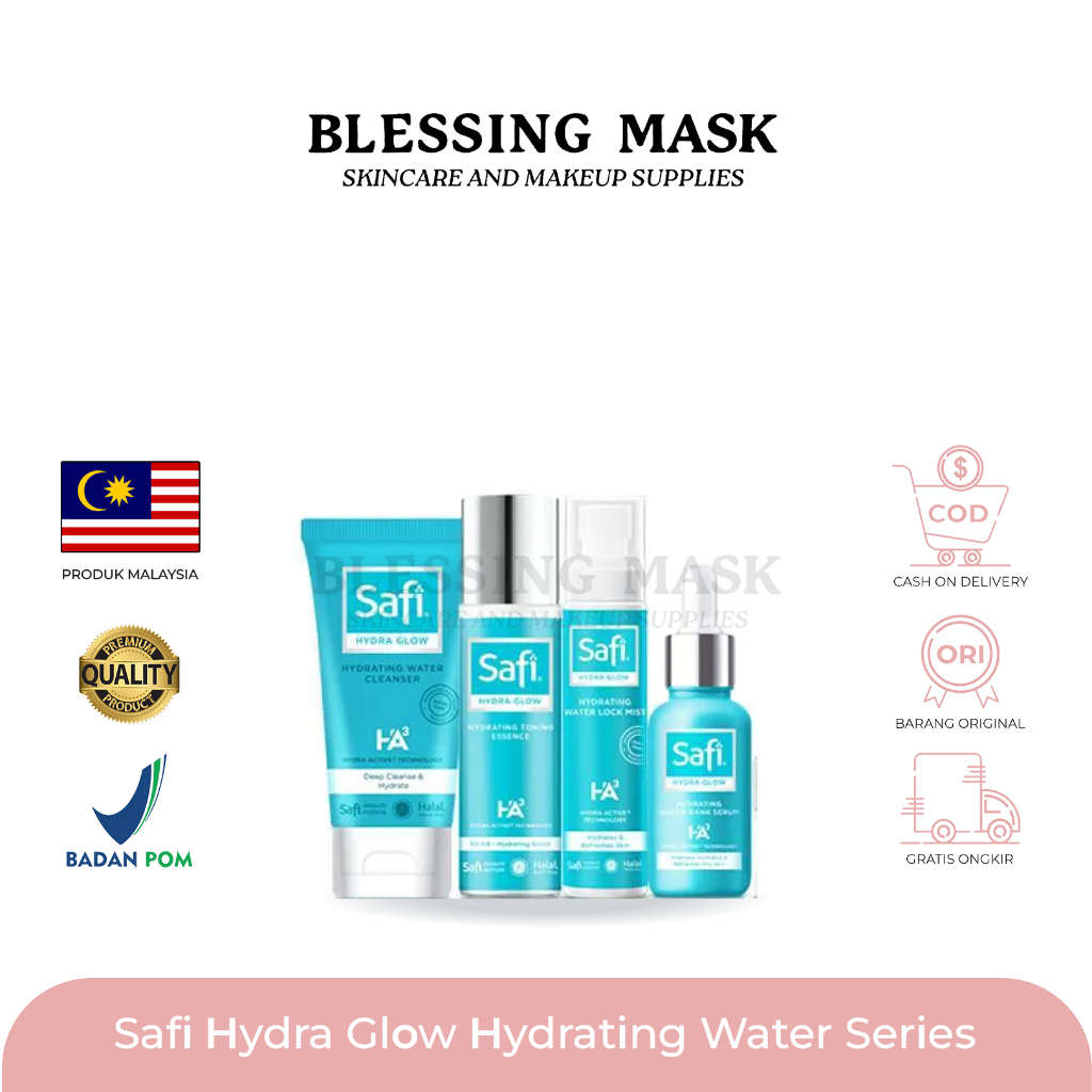 Jual Safi Hydra Glow Hydrating Water Cleanser 125gr | Shopee Indonesia