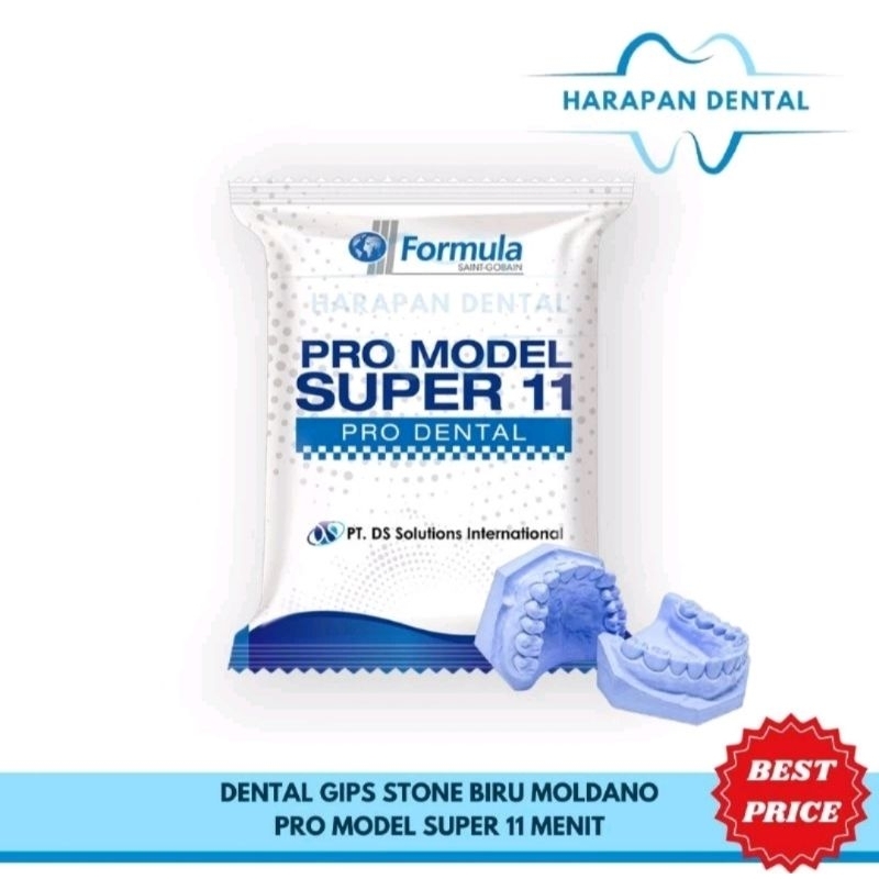 Jual Dental gips stone biru tipe II pro model super 11 | Shopee Indonesia