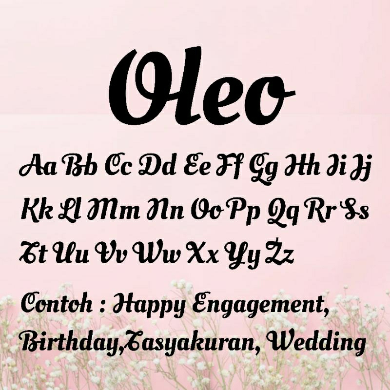 Jual 30cm KHUSUS Huruf Balok Tulisan Backdrop Dekorasi Banner Pesta ...
