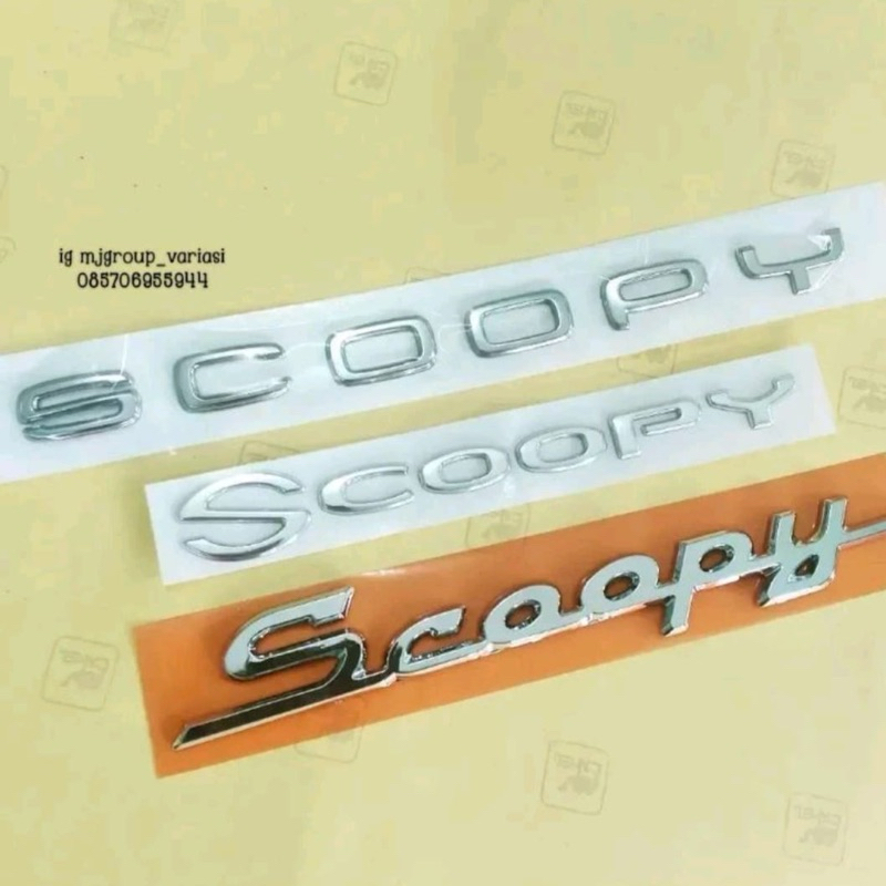 Jual Emblem logo SCOOPY honda motor ukuran original | Shopee Indonesia