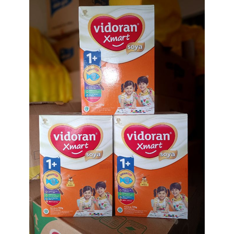 Jual Susu Pertumbuhan Vidoran Xmart Soya/Kedelai Tahap 1+/3+ Rasa ...