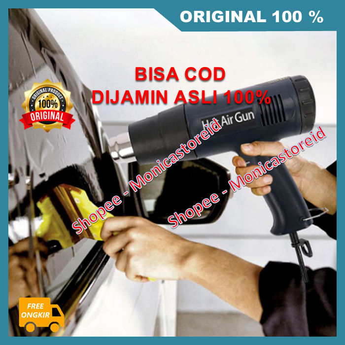 Jual Electric Heat Gun Elektrik Blower Angin Uap Alat Pemanas Kaca Film ...