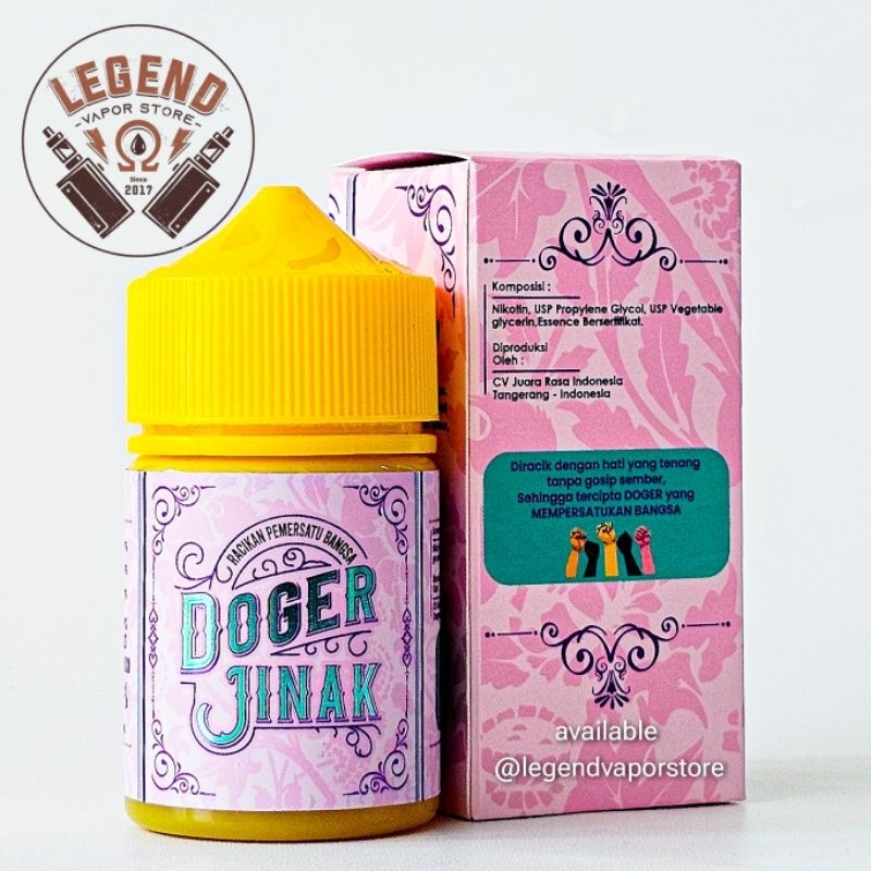 Jual FREEBASE - LIQUID DOGER JINAK Es Doger 60ML 3MG 6MG 9MG AUTHENTIC ...