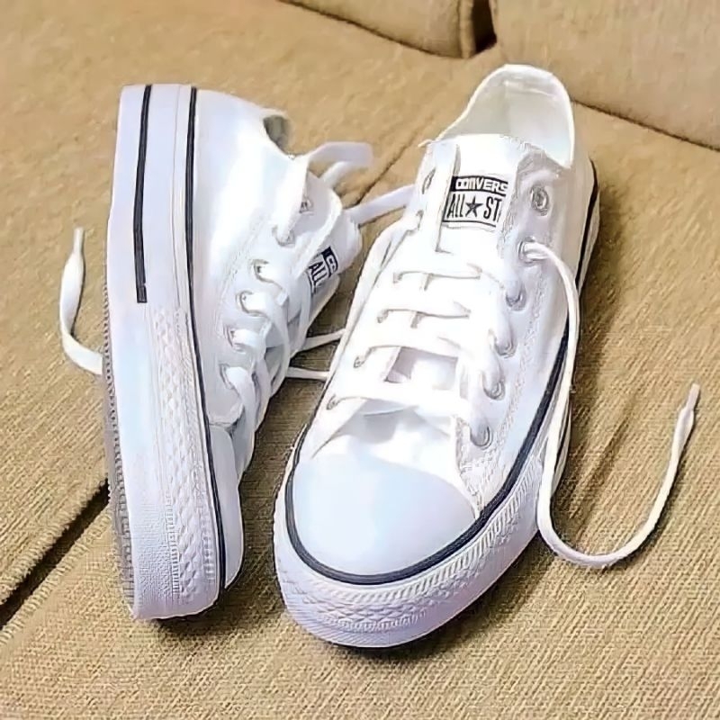 Jual Sepatu Convers3 Anak Dewasa Pria Wanita Putih Pendek | Shopee ...