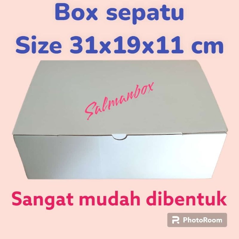Jual KARDUS SEPATU SIZE 31X19X11 CM/DUS SEPATU/BOX SEPATU DAN SANDAL ...