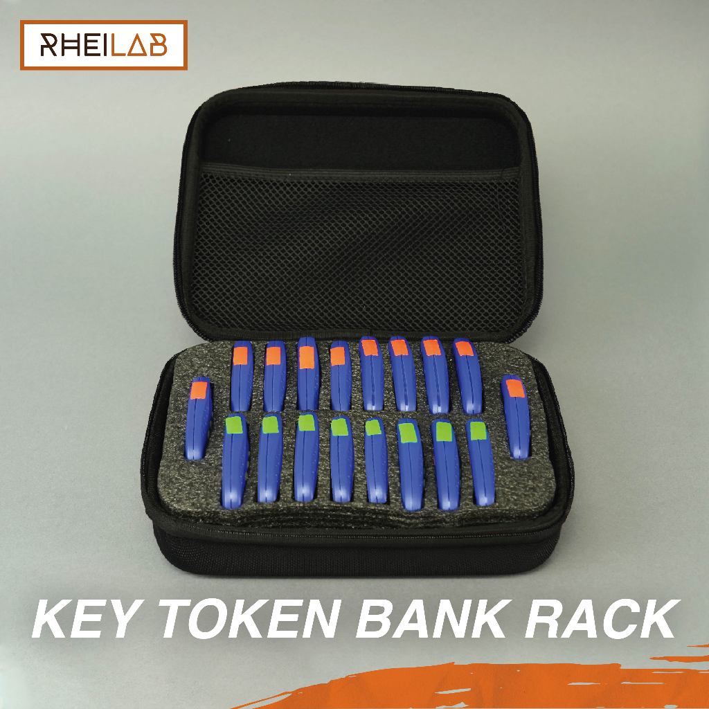 Jual TAS PENYIMPANAN KEY TOKEN BANK RACK FOAM PORTABLE- SIZE S (18 ...