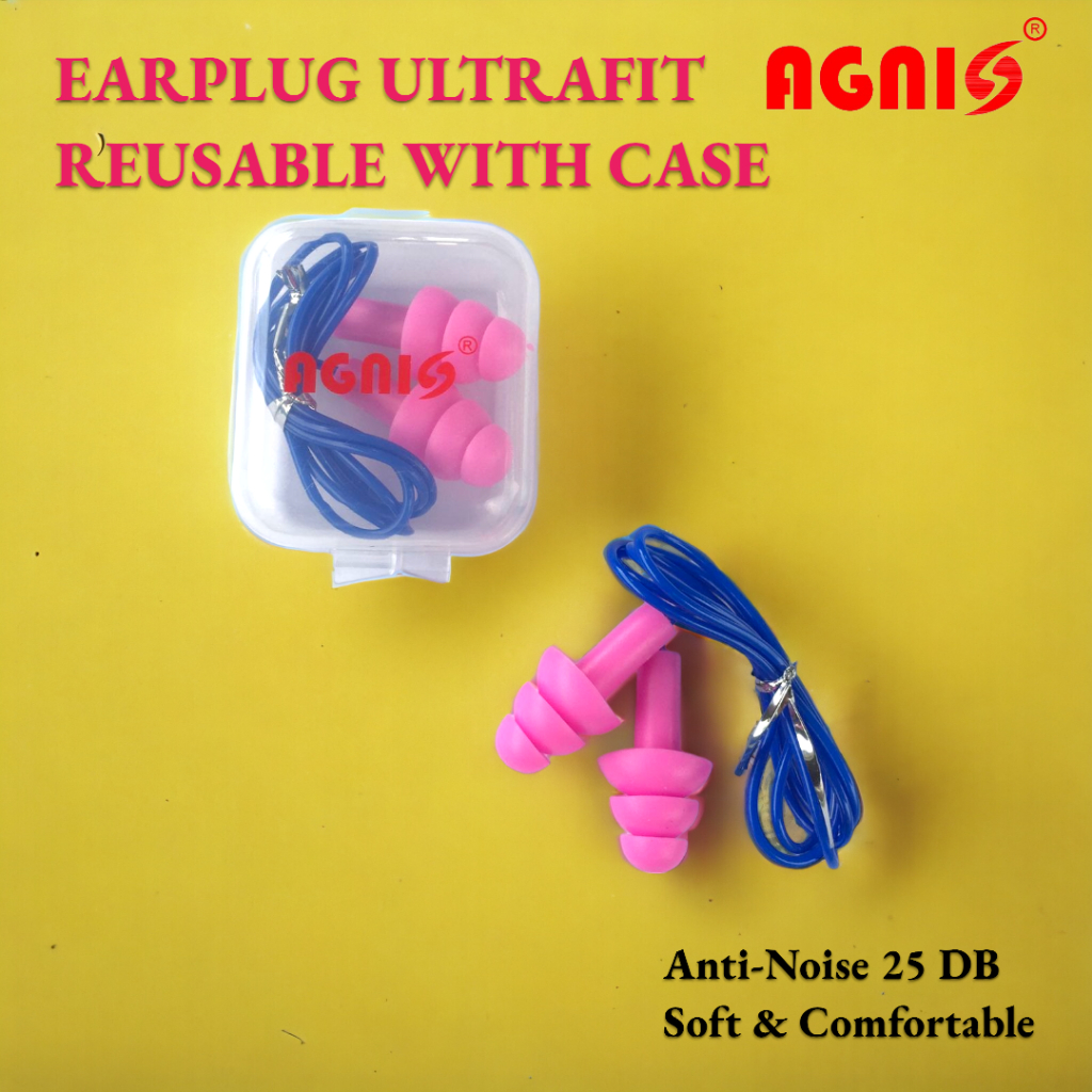 Jual Earplug Ultrafit Corded Dengan Kotak Cashing Penutup Safety ...