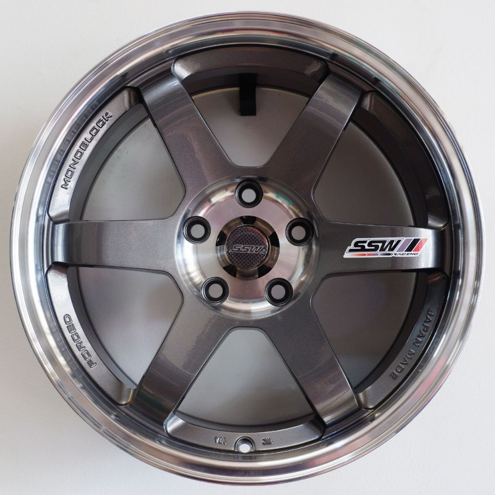 Jual VELG MOBIL ORIGINAL SSW WHEELS S205 ( TE37 ) R17 x 8 5H 114,3 ET 35 GUN METAL / CP / LP ...