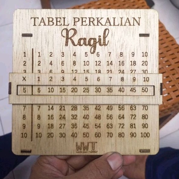 Jual Tabel Perkalian Kayu Edukatif custom nama | Shopee Indonesia