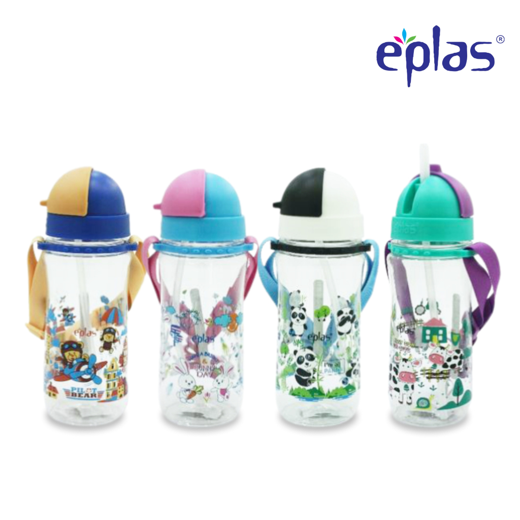 Jual EPLAS Botol Minum Anak Tritan Kids Water Bottle With Straw ...