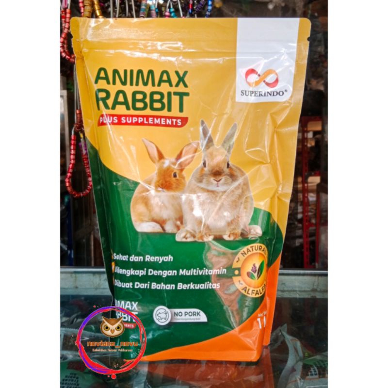 Jual ANIMAX RABBIT PLUS SUPLEMENTS 1KG PAKAN KELINCI MAKANAN MARMUT ...
