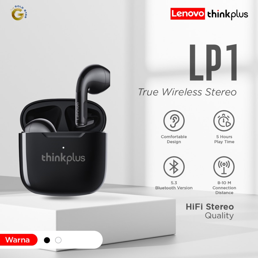 Jual Thinkplus LP1 Headset Earphone Earbuds TWS Bluetooth Wireless Sound Hifi Stereo | Shopee ...
