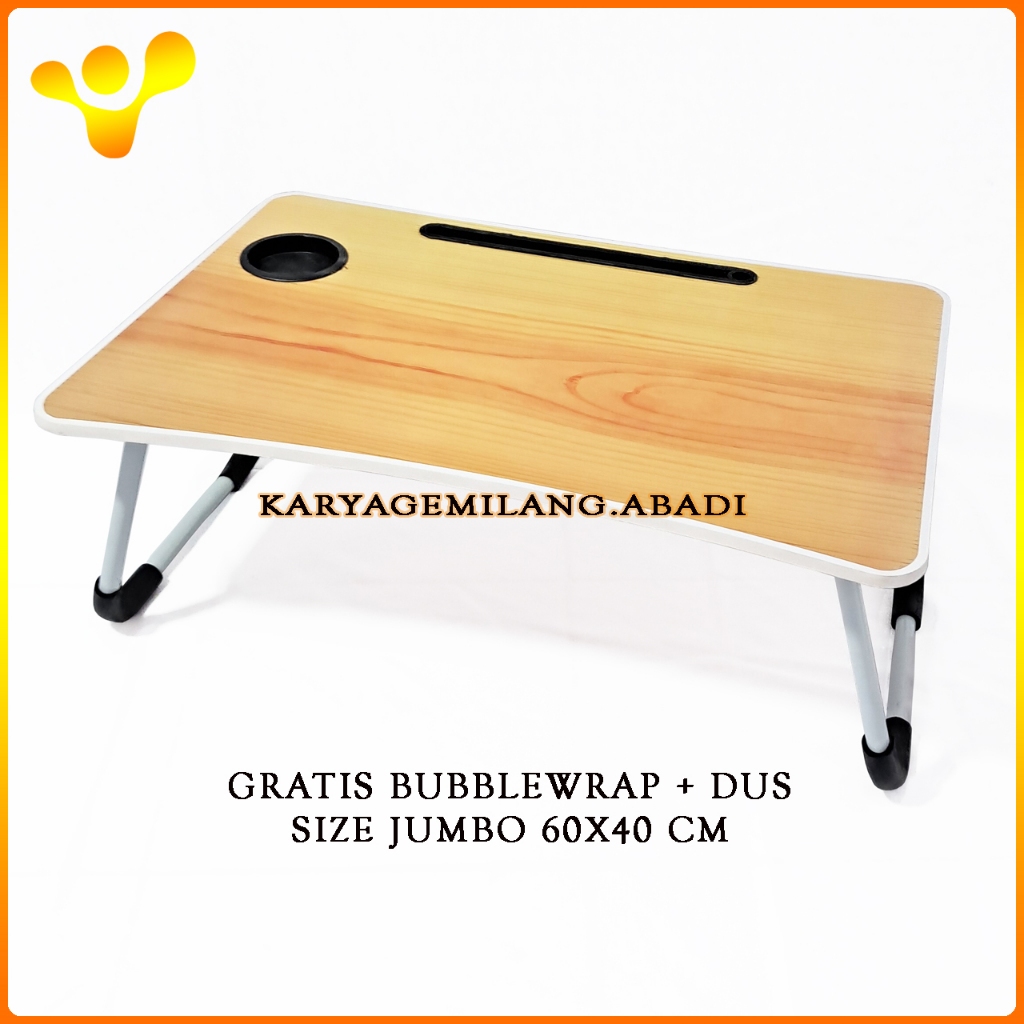 Jual Meja belajar meja laptop ukuran besar 60x40 cm meja laptop meja ...