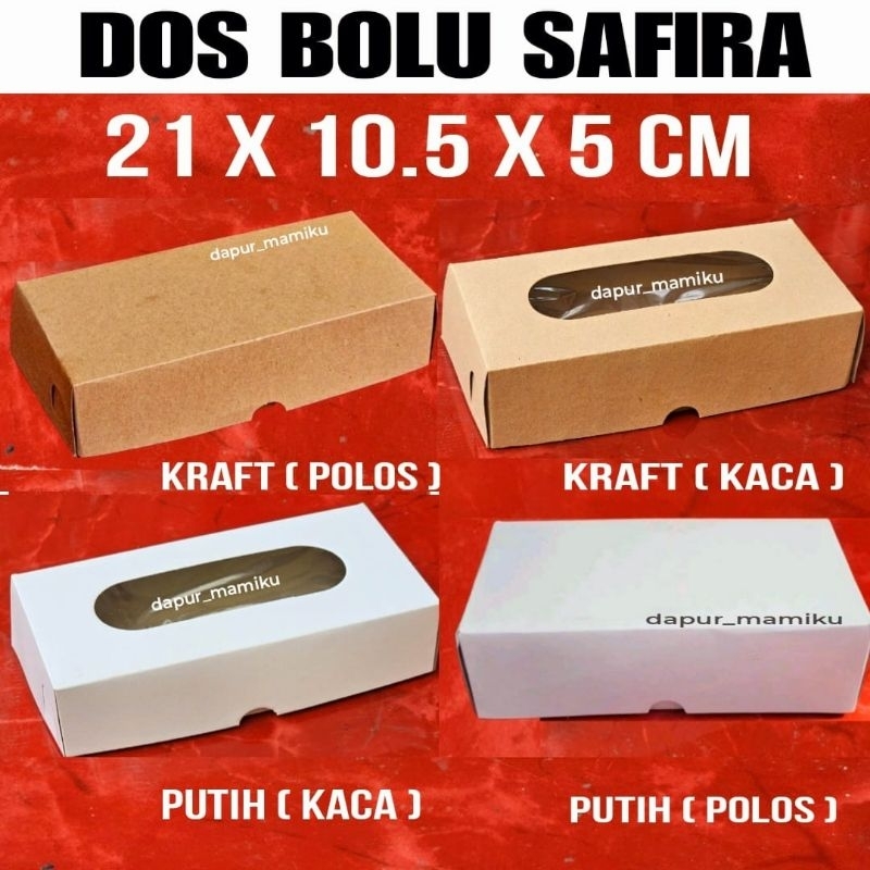Jual DAPURMAMIKU ( Box Kraft / Putih 21x10 cm ) Safira Kraft Safira ...
