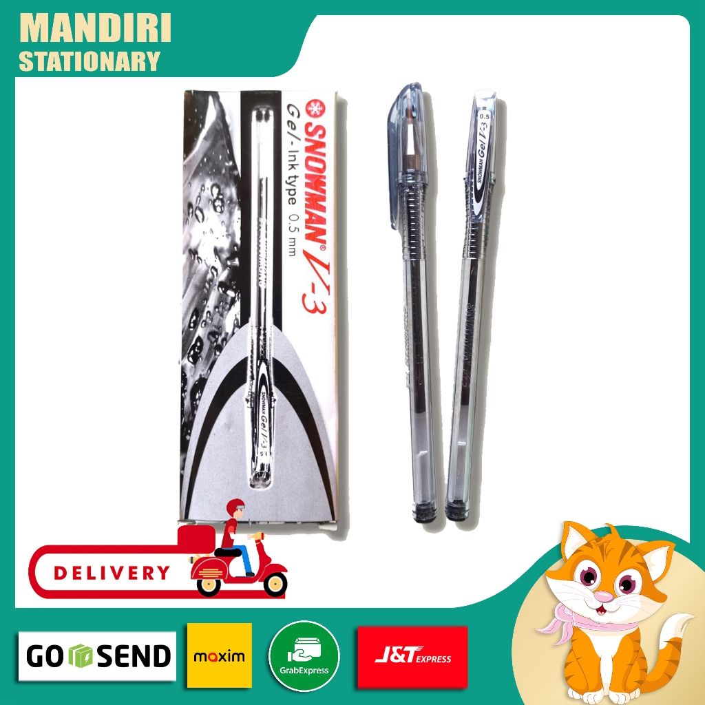 Jual Pena / Pulpen Snowman V-3 Gel-Ink Type | Shopee Indonesia