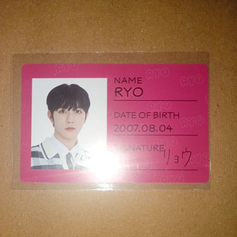 Jual [reserved] NCT New Team - Ryo ID Card TC Trading Card PC Photocard ...
