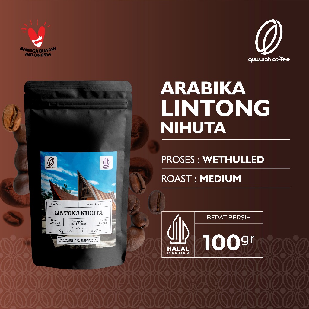 Jual Biji Kopi Bubuk Arabika Lintong Nihuta Tolu Batak Arabica Coffee ...