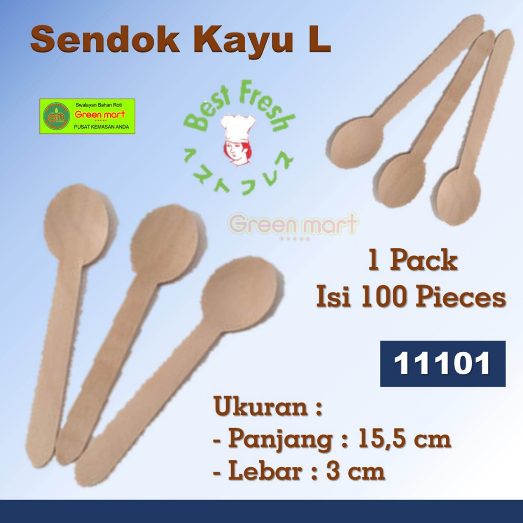 Jual Sendok Kayu Sendok Makan Kayu Alat Makan Sekali Pakai Merk Best ...