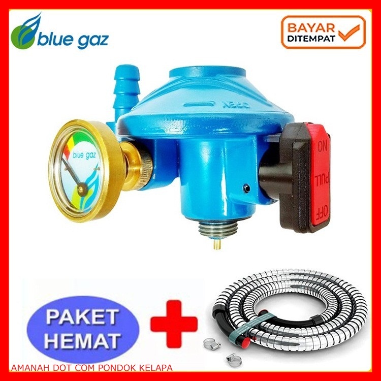 Jual Regulator PD+ Selang - blue gaz Indikator Gas | Shopee Indonesia