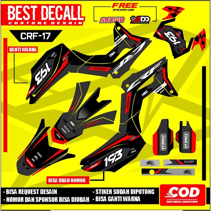 Jual STIKER DECAL HONDA CRF 150 FULLBODY DEKAL KEREN DEKAL KEKINIAN KEREN DECAL TEMURAH BANYAK ...