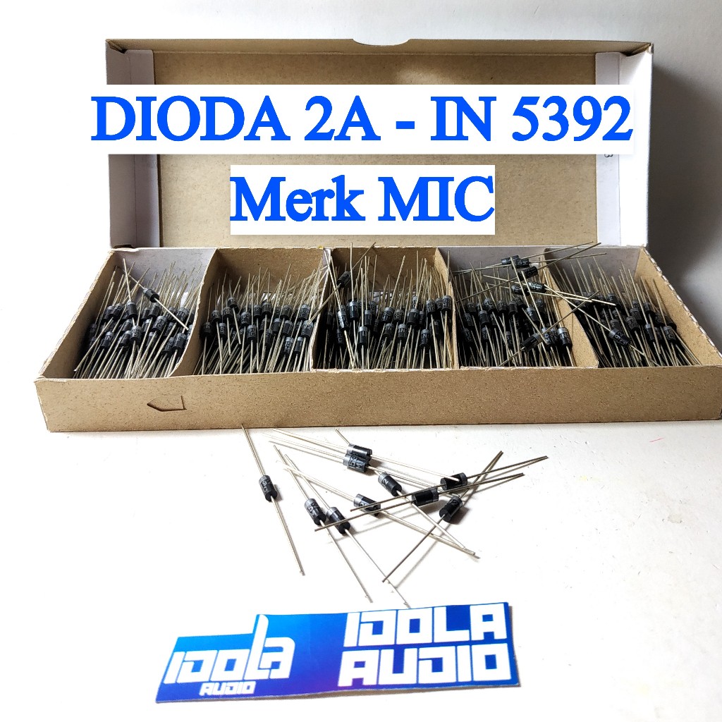 Jual (10 PCS) DIODA 2A IN5392 MERK MIC | Dioda 2 Ampere IN 5392 ...
