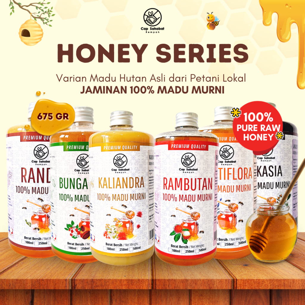 Jual 675gr Madu Hutan Murni Asli / Natural Pure Raw Honey / Variant ...