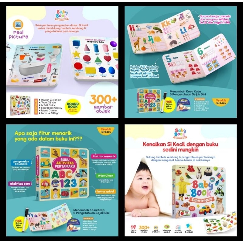 Jual Buku Aktivitas Abc 123 | Baby Book Super Lengkap | Genius Buku ...