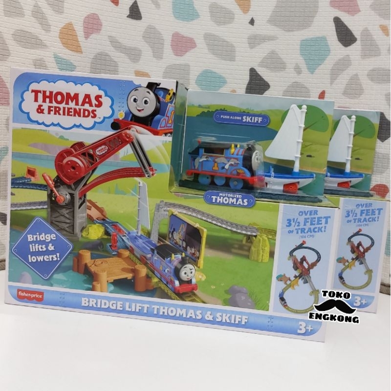 Jual THOMAS & FRIENDS BRIDGE LIFT THOMAS & SKIFF TRAIN SET KERETA API ...
