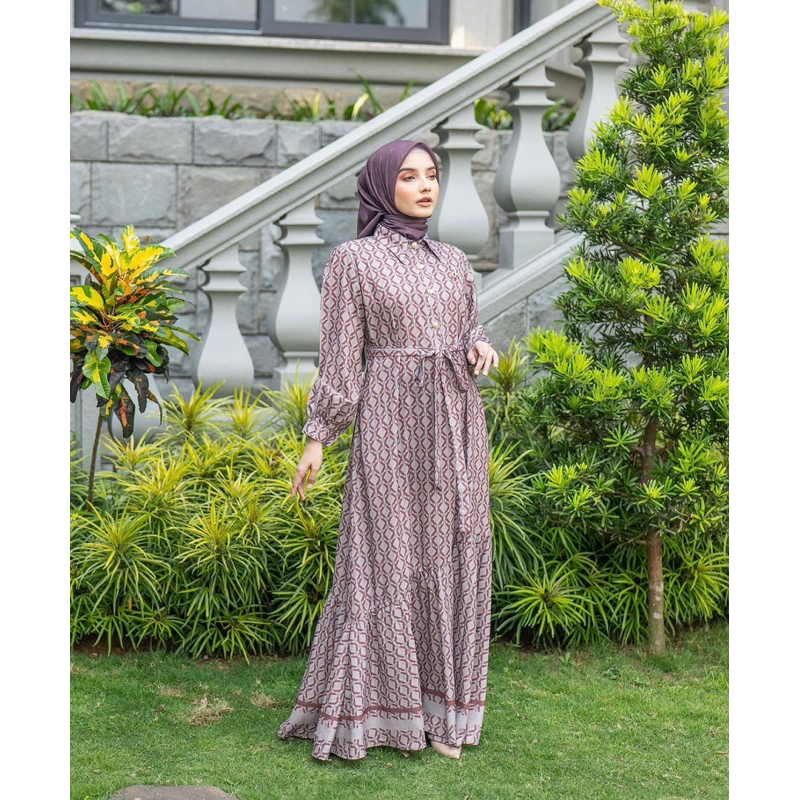 Jual new jamilahumaila identity dress maroon | Shopee Indonesia