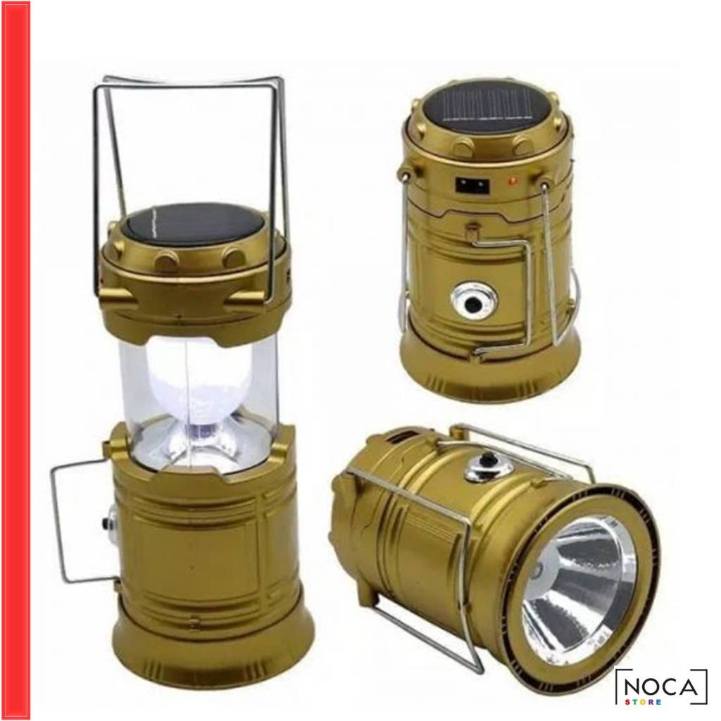 Jual NCS - Lentera Camping Lampu LED Emergency Tenaga Surya + Senter Powerbank - Solar Cell ...