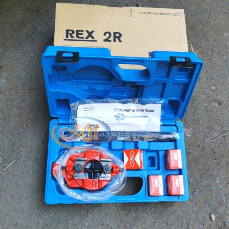 Jual Alat Senai Drat Pipa Manual 1/2 - 1 1/4 inch REX 2R Type Ratchet ...