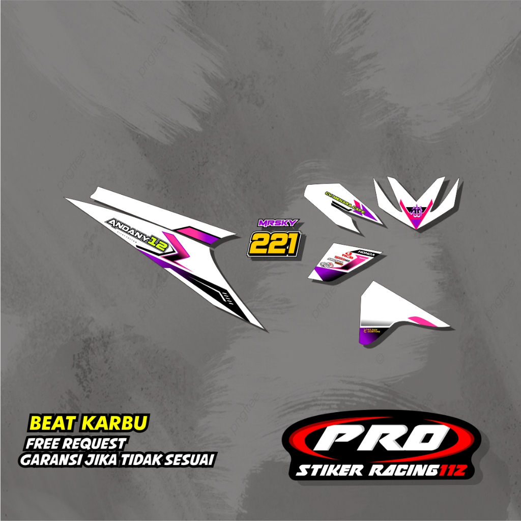 Jual Stiker Striping Dekal Semifull Pelindung body aksesoris Sepeda ...