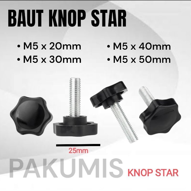 Jual BAUT KNOP BAUT KNOB STAR M5 KNOB STAR KUNCI M5 | Shopee Indonesia