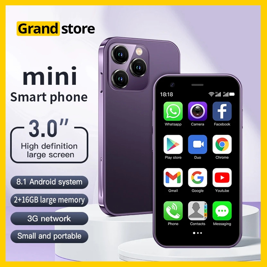 Jual Hp android mini SOYES XS15 Android 8.1 RAM 2/16GB 3G Playstore Hp ...