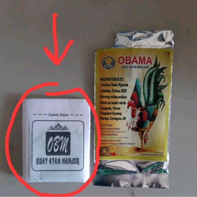 Jual OBAMA 1 Sachet Obat CRD SNOT NGOROK TEDUN TURUN URAT Mata Ayam ...