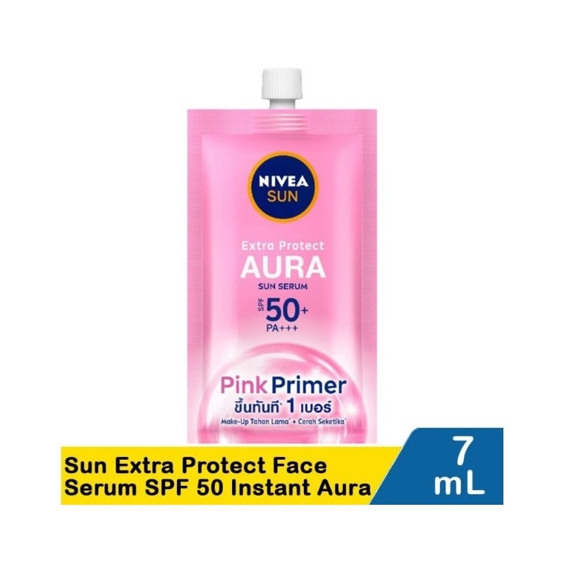 Jual NIVEA Sun Face Protection Serum SPF 50+ PA +++ - Instant Aura 7ml ...